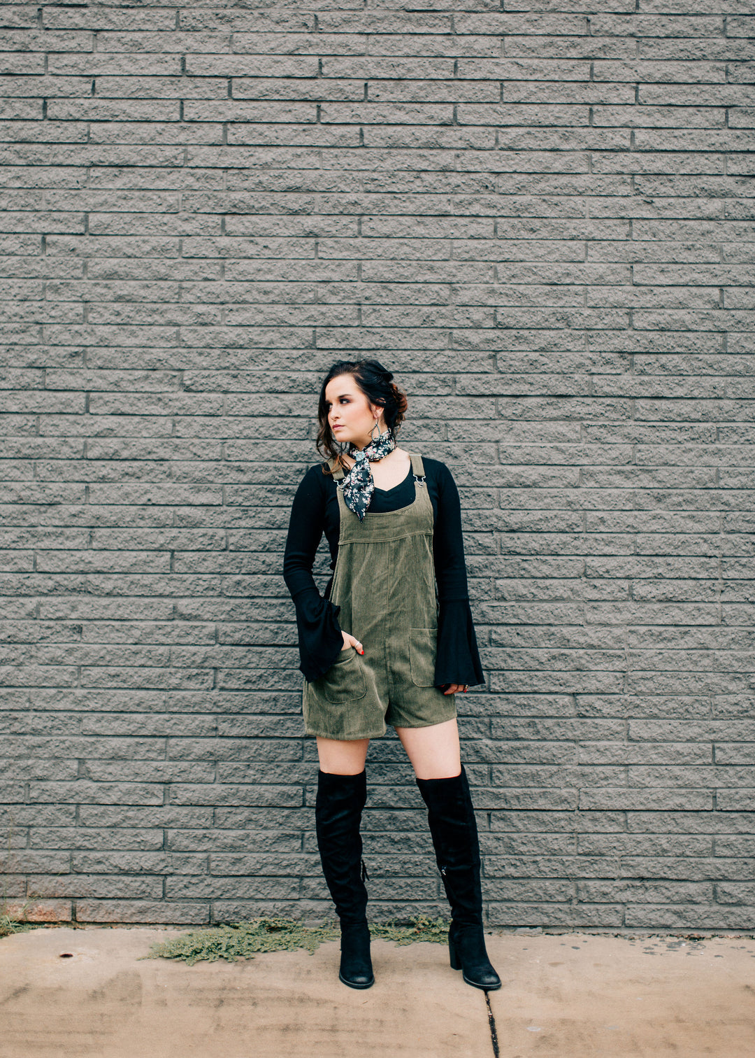 Olive Green Overall Jumper – Hazel's Fashion Wagon